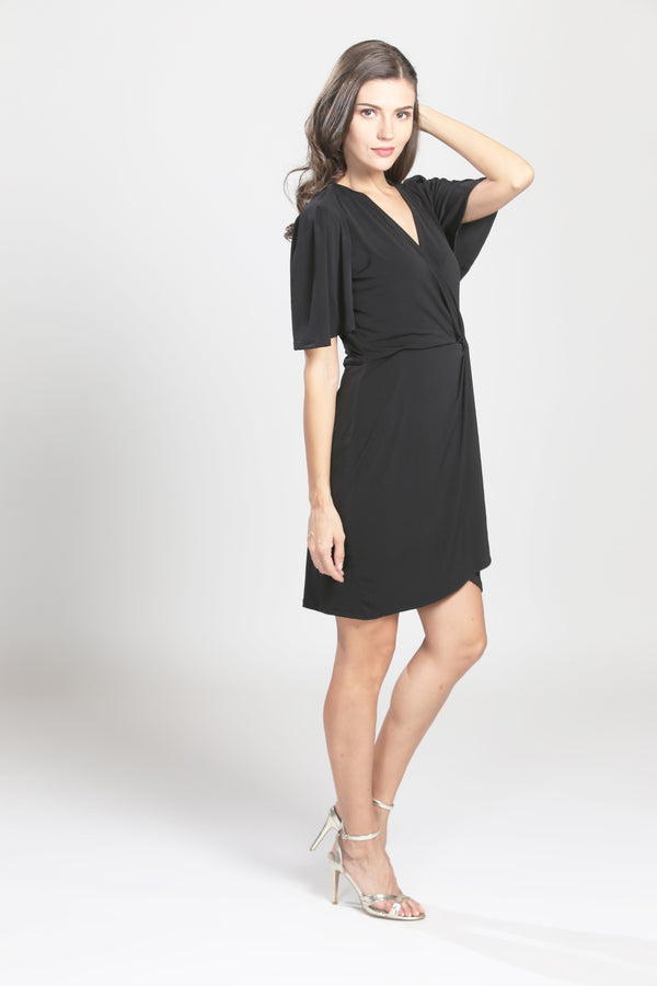 REN Draped Overlap Dress - HEMLOCK CLOTHING